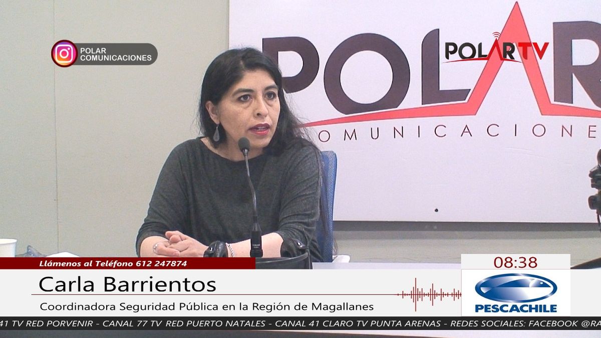 COORDINADORA DE SEGURIDAD PÚBLICA, CARLA BARRIENTOS, DESTACA ACCIONES ...