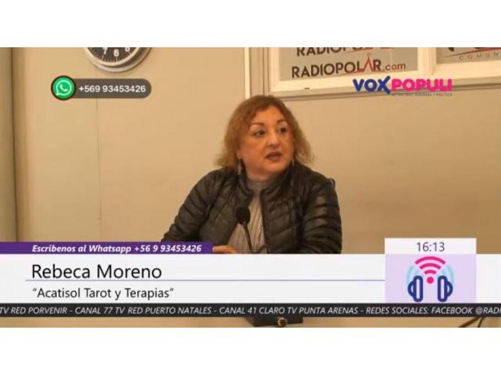 TERAPIAS DE ENERGÍA FUERON EXPLICADAS POR «ACATISOL» REBECA MORENO