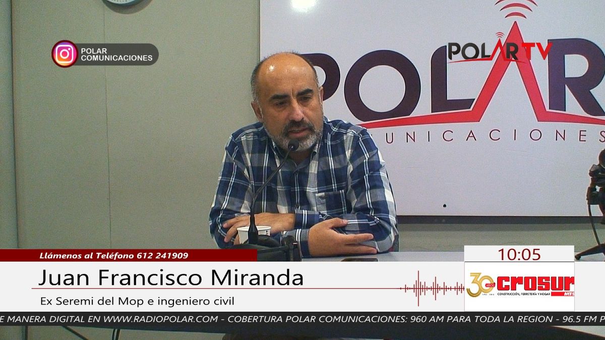 EX SEREMI DEL MOP, JUAN FRANCISCO MIRANDA, CUESTIONA PROYECTO DE TÚNEL ...